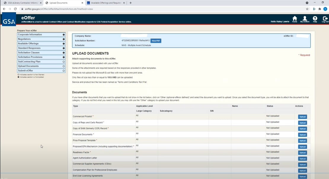 A Walkthrough of GSA eOffer